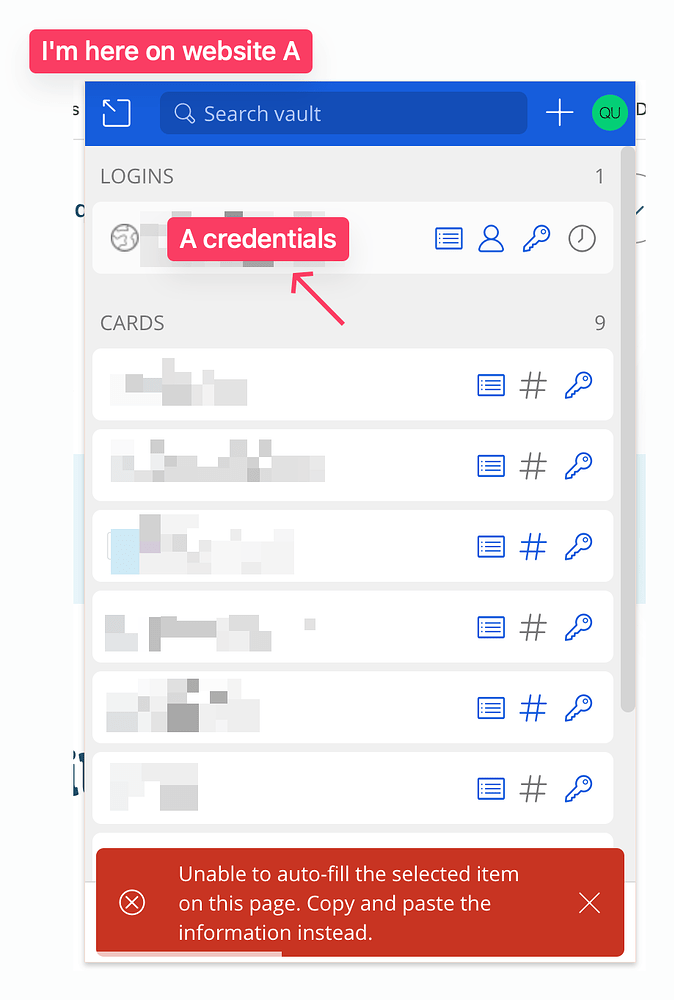 Browser Extension Ui Default Action Consistency Password Manager Bitwarden Community Forums